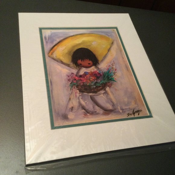 De Grazia | Art | De Grazia Flower Boy Rare Sealed Vintage Signed Print ...